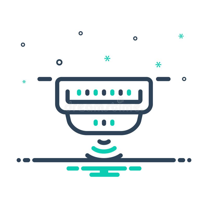 Mix Icon for Detector, Soke Detector and Instrument Stock Vector ...