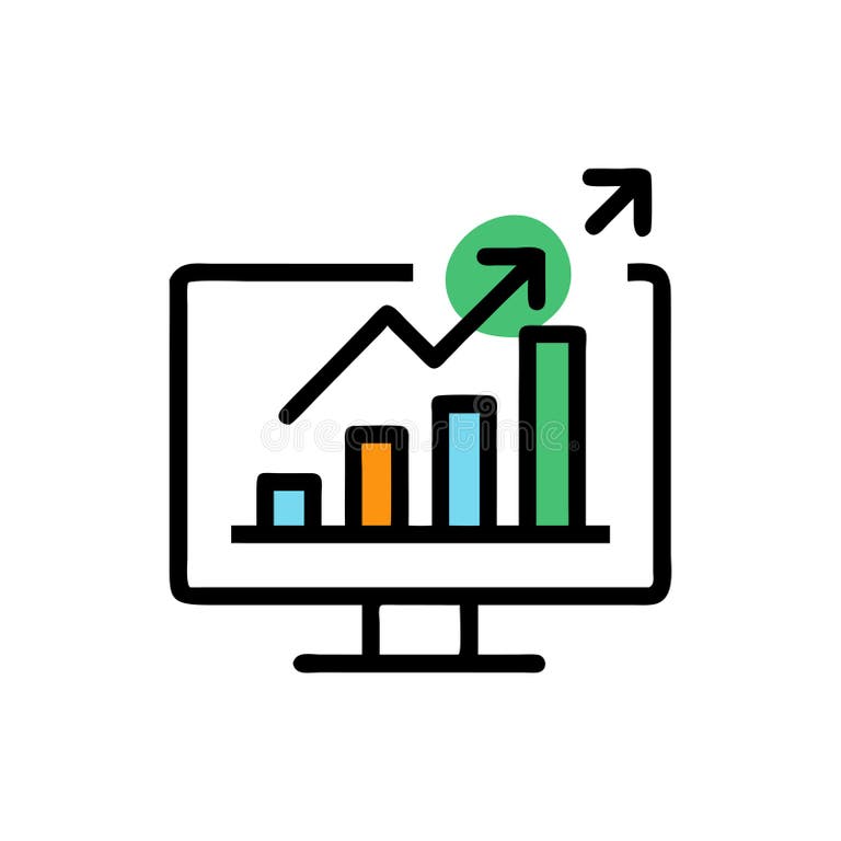 Icon for Development and Growth Stock Illustration - Illustration of ...