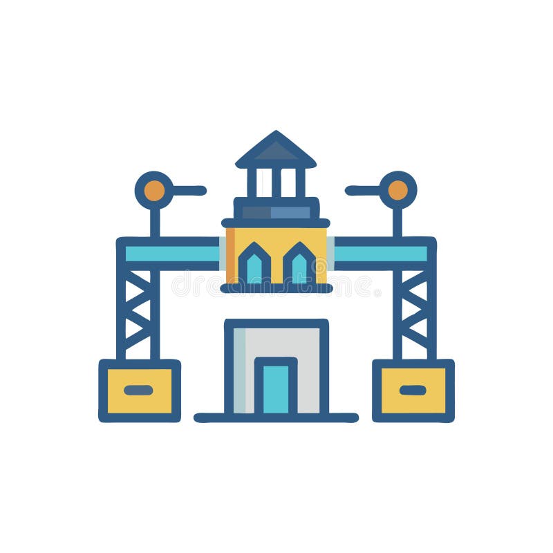 Icon of Development for Infrastructure Projects Stock Image ...