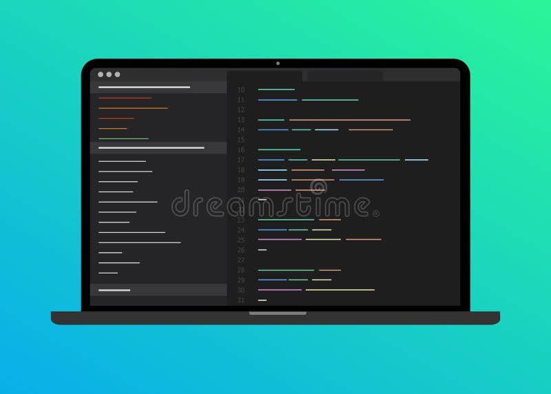 Icon of Development and Programming Software Stock Vector ...