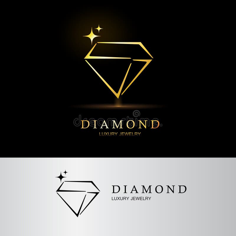 Icon diamond. Vector logo stock vector. Illustration of precious ...