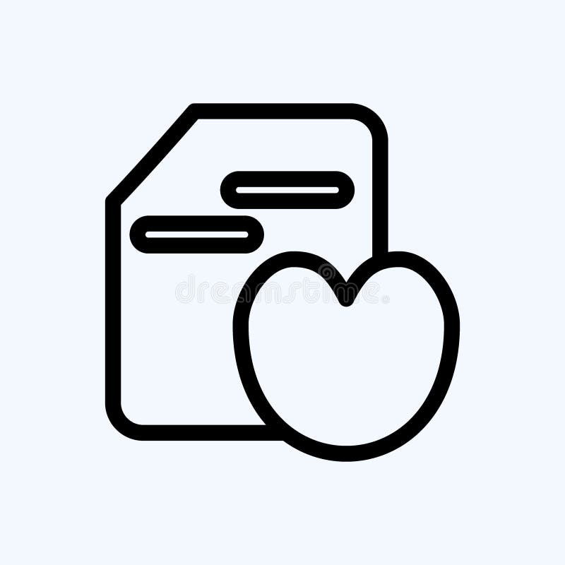 Icon Diet. Suitable for Healthy Symbol. Line Style. Simple Design ...