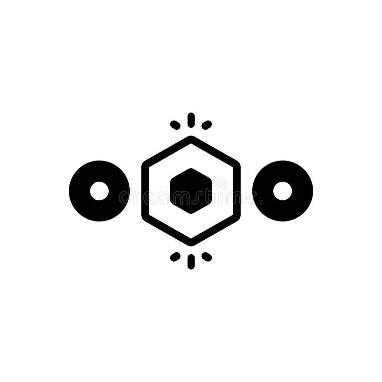 Black Solid Icon for Different, Apart and Unalike Stock Vector ...