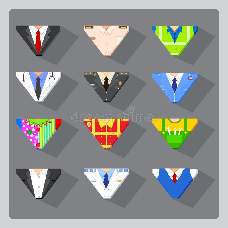 Icon of Different Profession and Services Stock Vector - Illustration ...