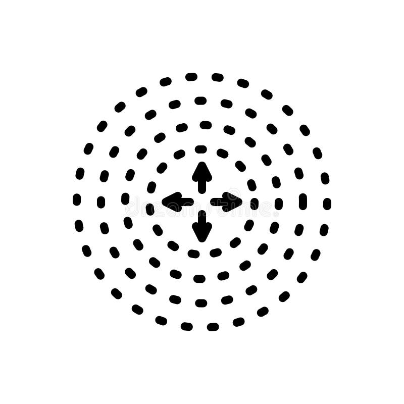 Black Solid Icon for Diffusion, Spreading and Proliferation Stock ...