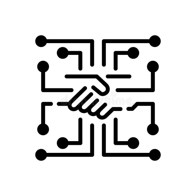 Black Solid Icon for Digitalized, Digitized and Digitization Stock ...