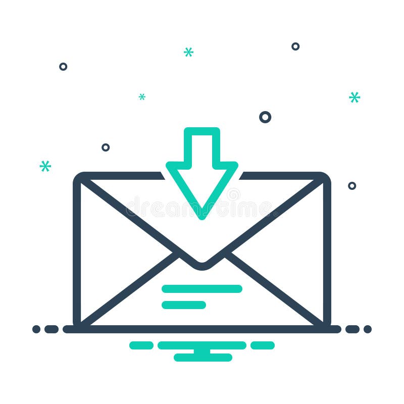 Direct Message Vector Icon Symbol. Creative Sign from Advertising Icons ...