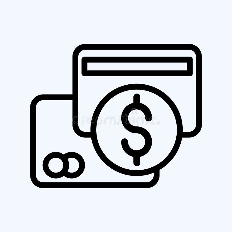 Icon Direct Payments. Suitable for Education Symbol. Line Style. Simple ...