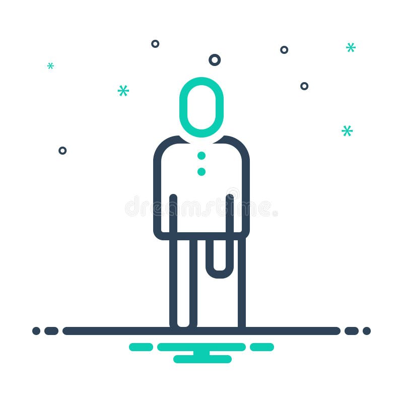 Mix Icon for Disabilities, Disorder and Incapacity Stock Vector ...