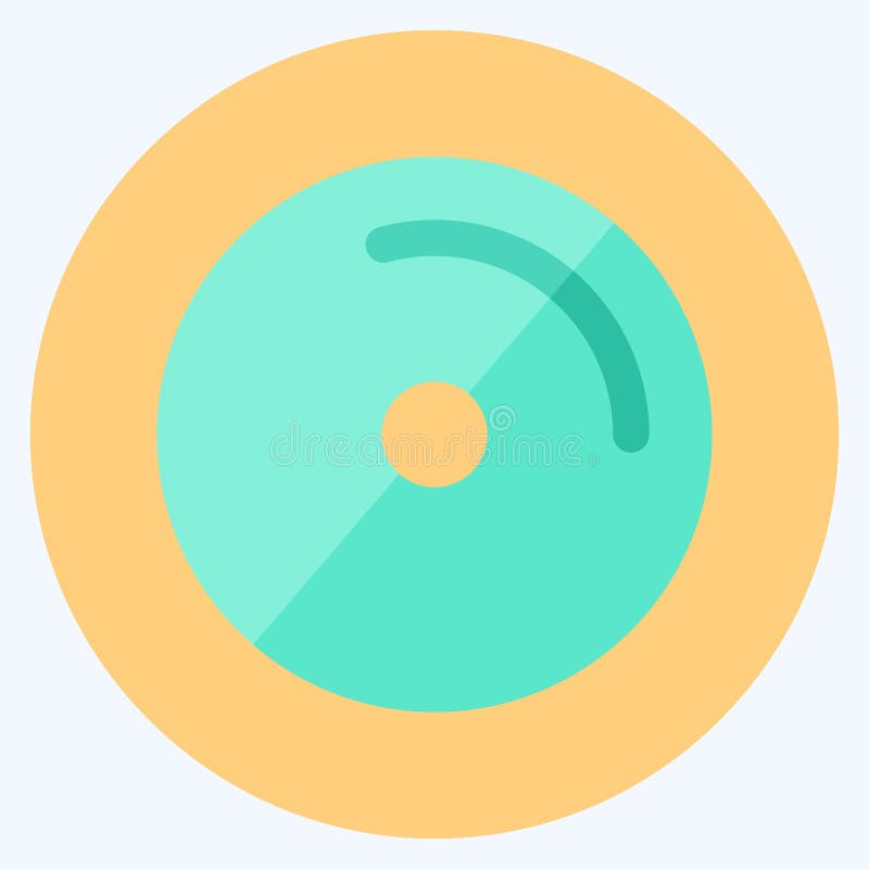 Icon Disc. Suitable for Music Symbol. Flat Style. Simple Design ...