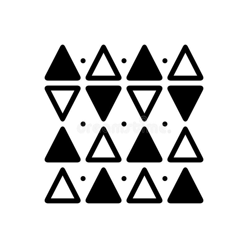 Black Solid Icon for Discrepancies, Shape and Triangle Stock Vector ...