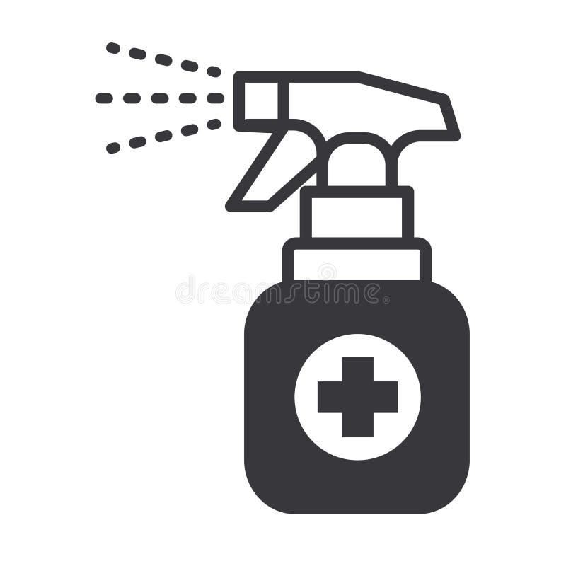 Icon Disinfection Vector Illustration Concept Stock Vector ...