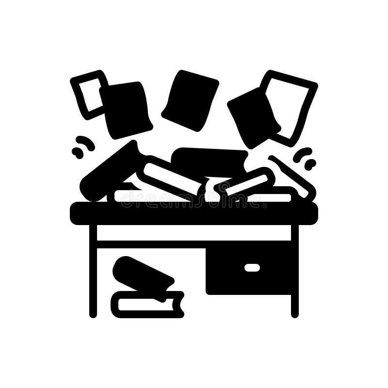 Mix Icon for Disorganize, Haphazard and Scrappy Stock Vector ...
