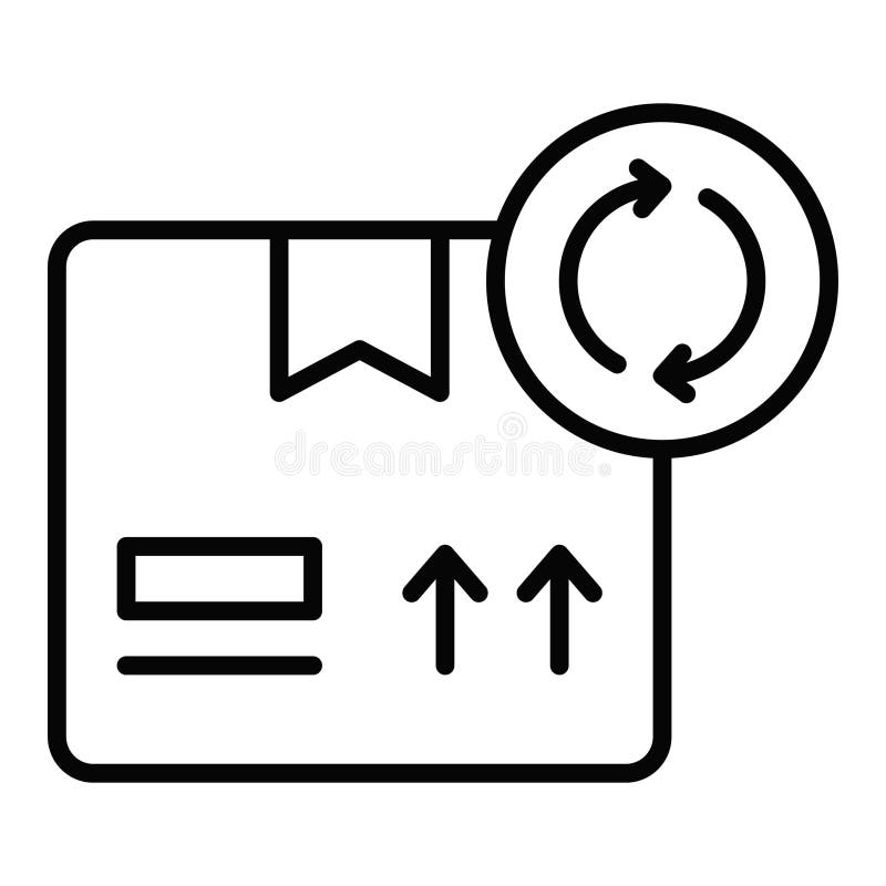 An Icon with Dispatched Package and Opposite Direction Arrows Showing ...