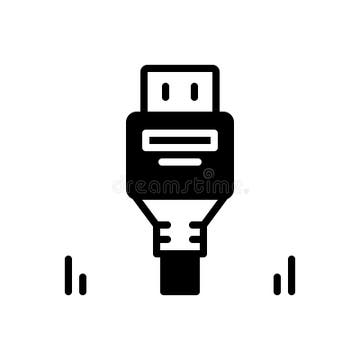 Displayport Connector Stock Illustrations – 282 Displayport Connector ...