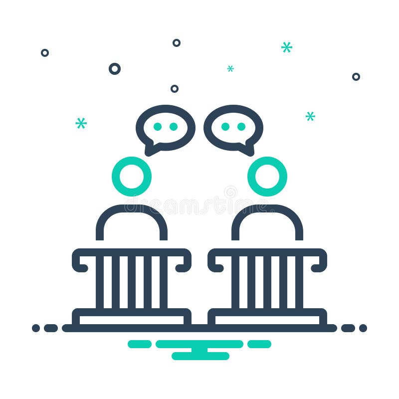 Mix Icon for Disputes, Controversy and Contention Stock Vector ...