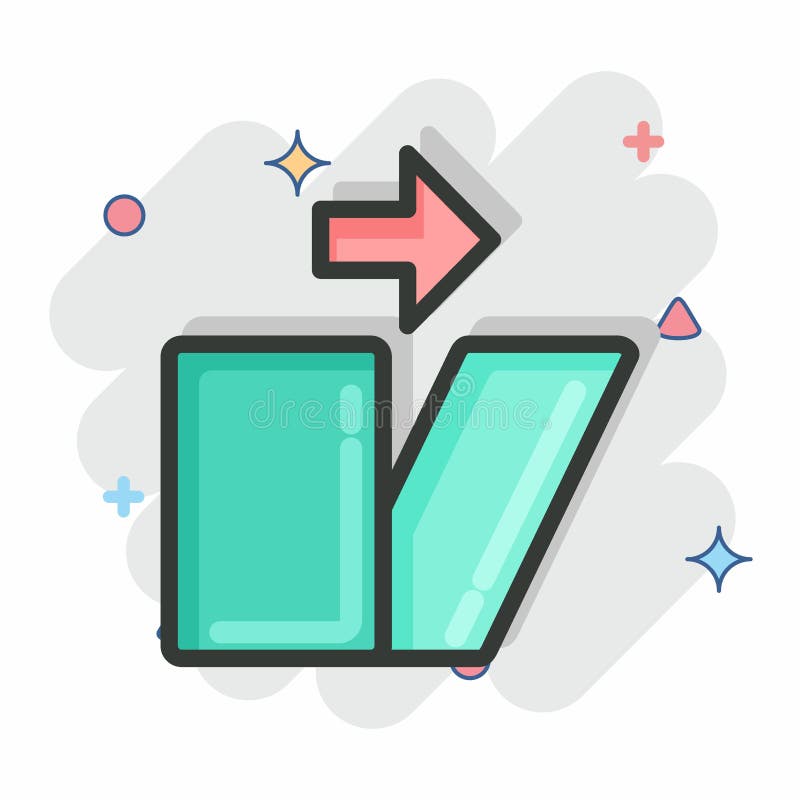 Icon Distortion. Related To Graphic Design Tools Symbol. Comic Style ...