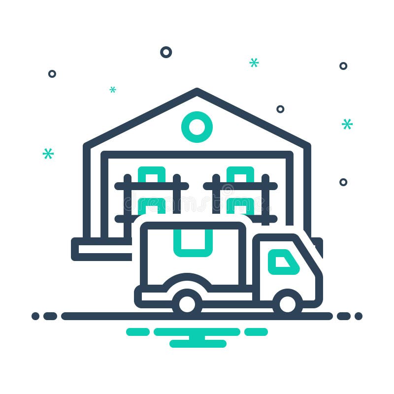 Mix Icon for Distributors, Distributor and Dealer Stock Illustration ...