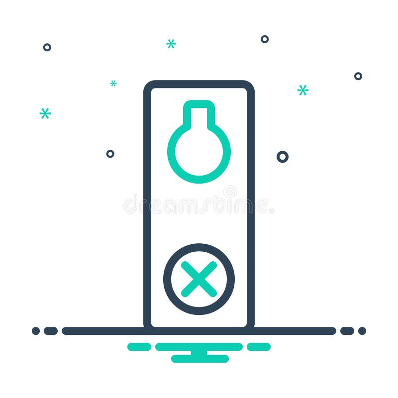 Mix Icon for Do Not Disturb, Sign and Hotel Stock Vector - Illustration ...