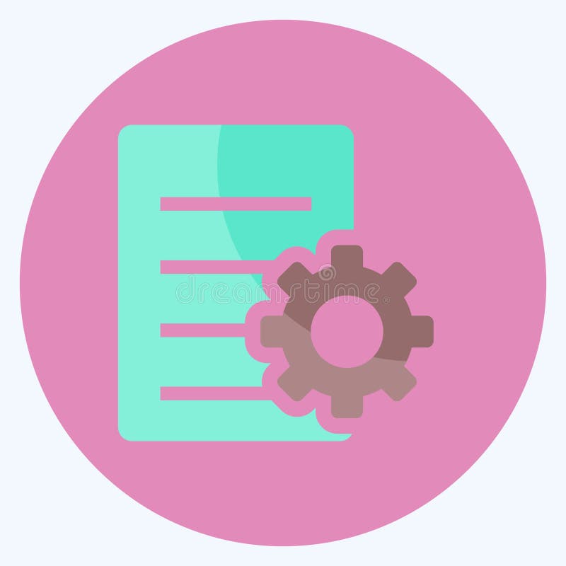 Icon Document Settings. Suitable for User Interface Symbol. Flat Style ...