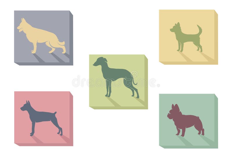 Icon of dogs stock vector. Illustration of symbol, collection - 49506253