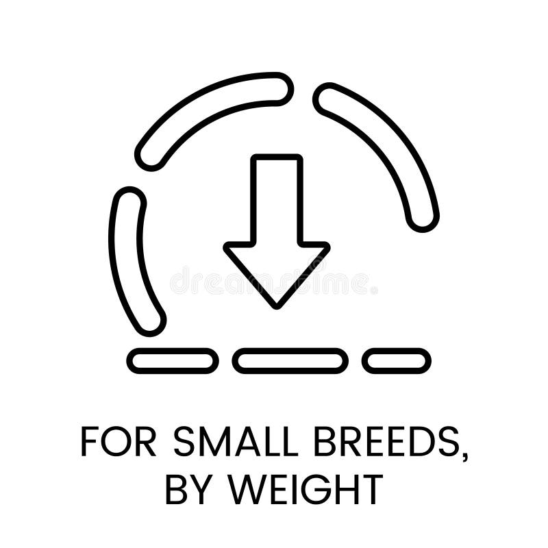 An Icon of a Downward Arrow with Dashed Segments in Vector ...