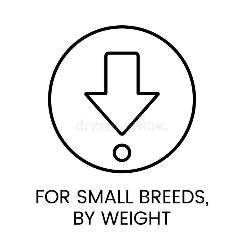 An Icon of a Downward Arrow Pointing at a Small Circle in Vector ...