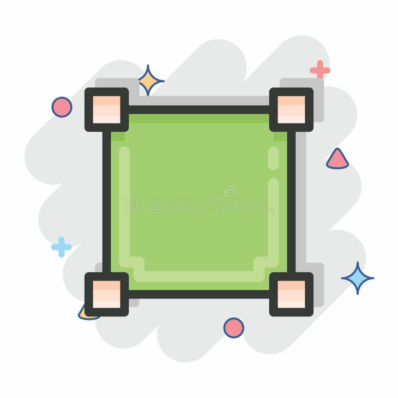 Draw a square stock vector. Illustration of dashed, paint - 165100317