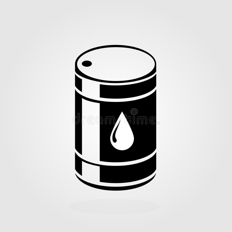 Icon Drawing of a Barrel with Oil or Gasoline Stock Vector ...