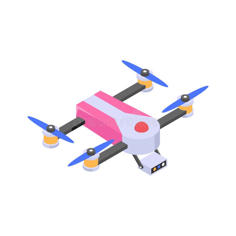 Icon of a Drone with IoT Capabilities for Remote Control. Stock Vector ...