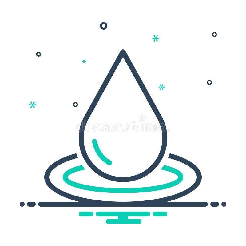 Mix Icon for Drop, Pure and Ripple Stock Vector - Illustration of shape ...