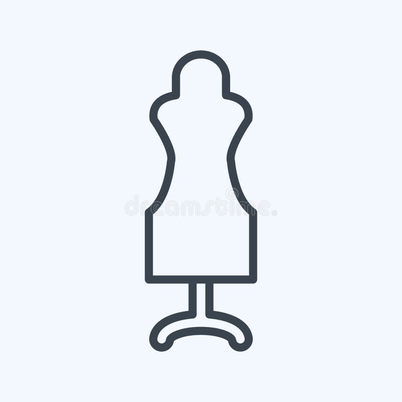 Icon Dummy. Suitable for Tailor Symbol. Line Style. Simple Design ...