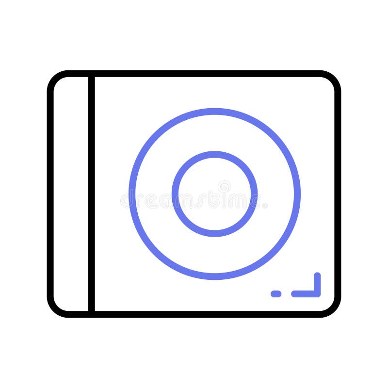 An Icon of Dvd Player in Trendy Design Style, Modern Cd Rom Vector ...