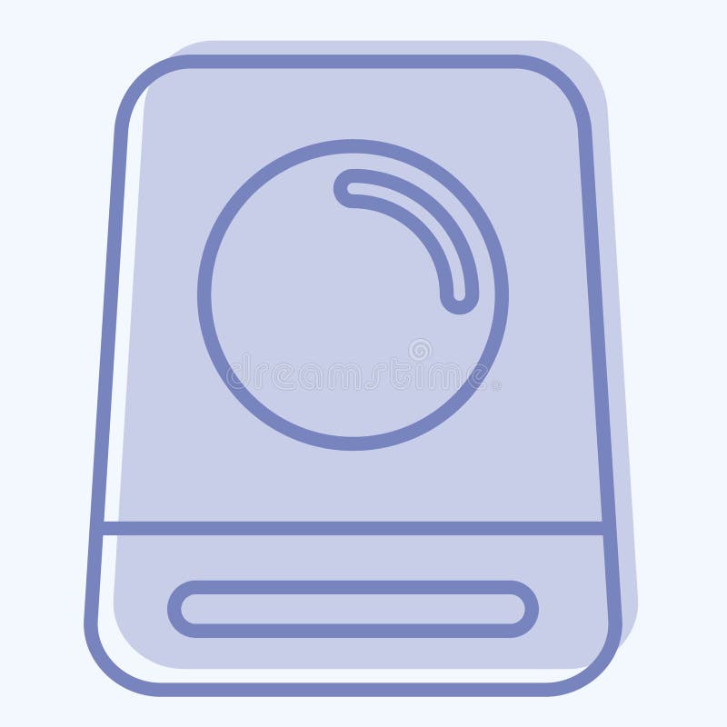Icon DVD. Suitable for Computer Components Symbol. Two Tone Style ...