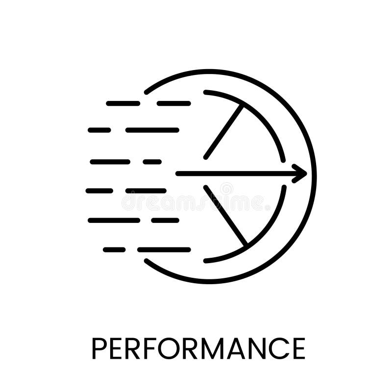 An Icon of a Dynamic Arrow in Vector, Symbolizing Speed and Performance ...
