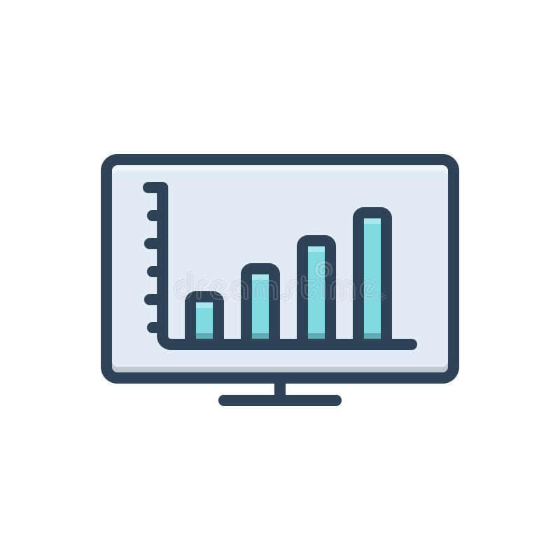 Color Illustration Icon for Dynamics, Chart and Market Stock Vector ...