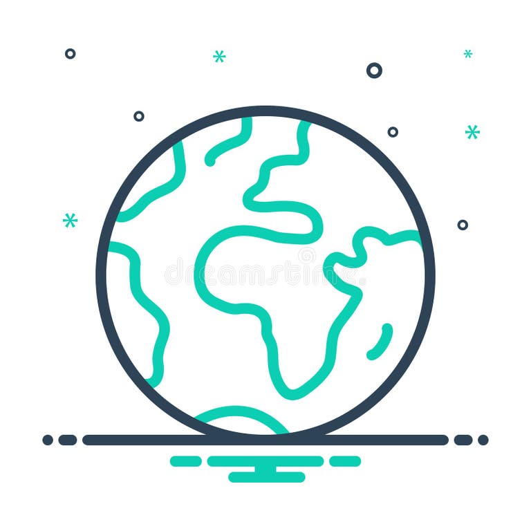 Mix Icon for Earth, Terra and Globe Stock Vector - Illustration of ...