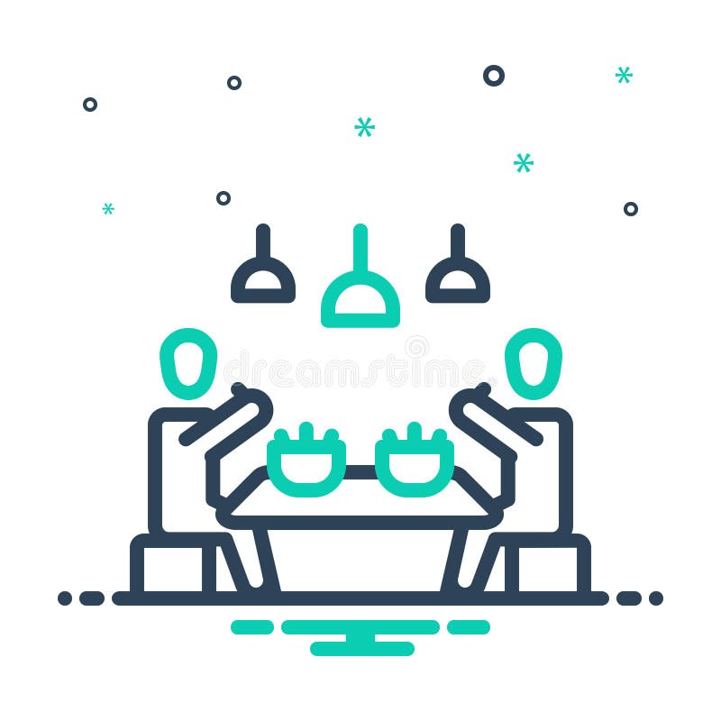 Eat Eating Restaurant and CafÃ© Person Outline Icon, Logo, Vector Stock ...