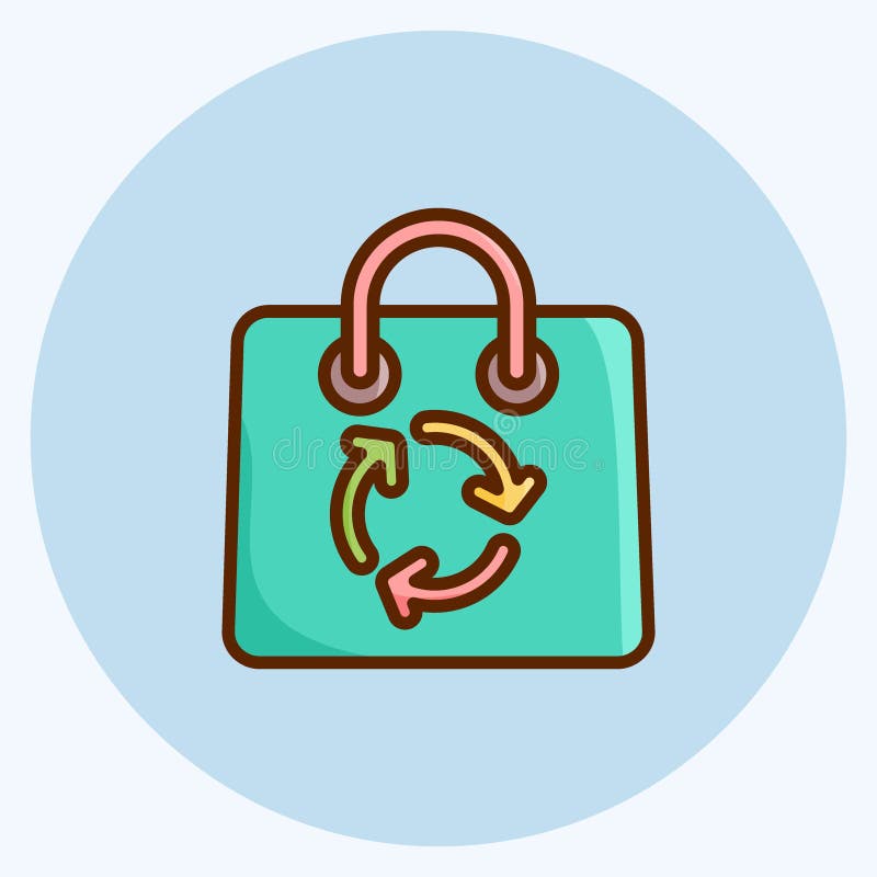 Icon Eco Packaging. Suitable for Education Symbol. Flat Style. Simple ...