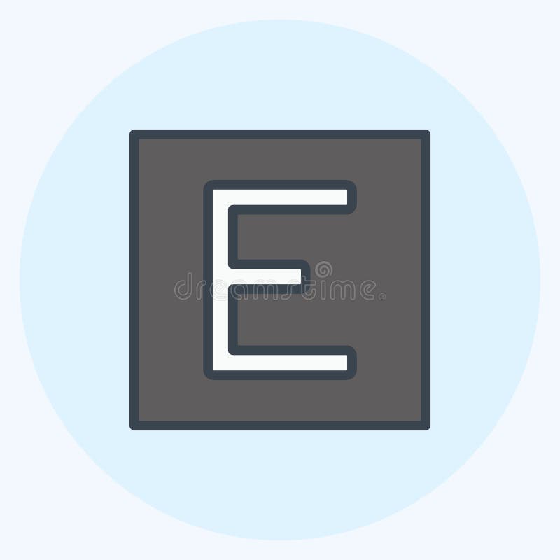 Icon Edge. Suitable for Mobile Apps Symbol. Color Mate Style. Simple ...