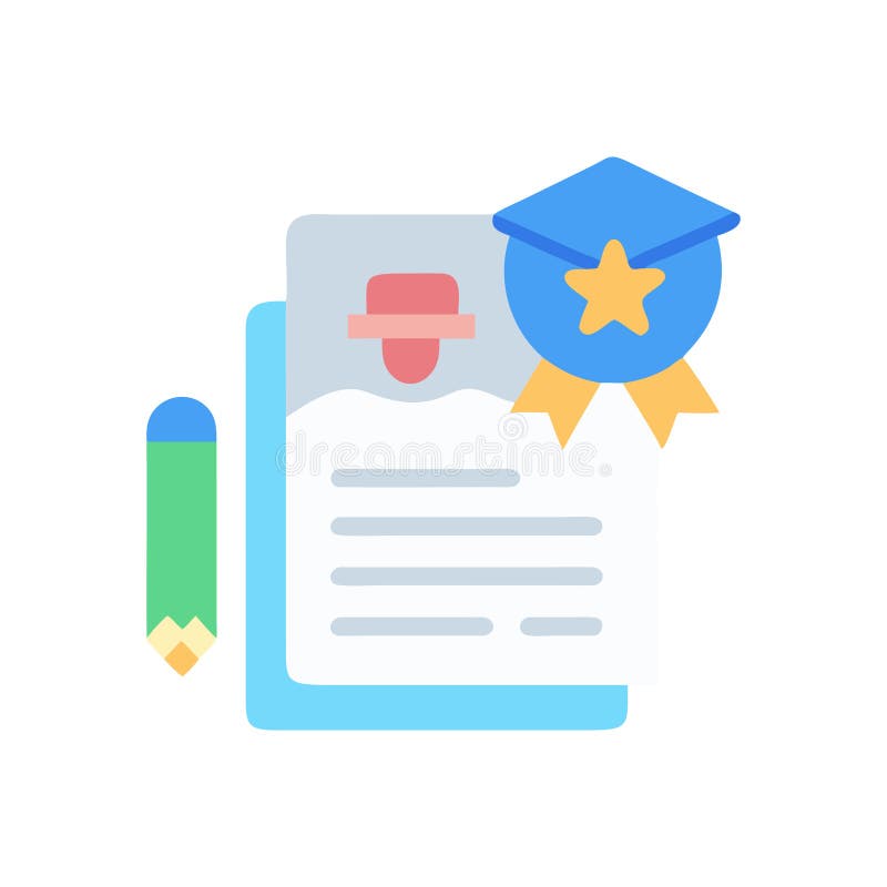 Icon for Educational Study Achievements Stock Vector - Illustration of ...