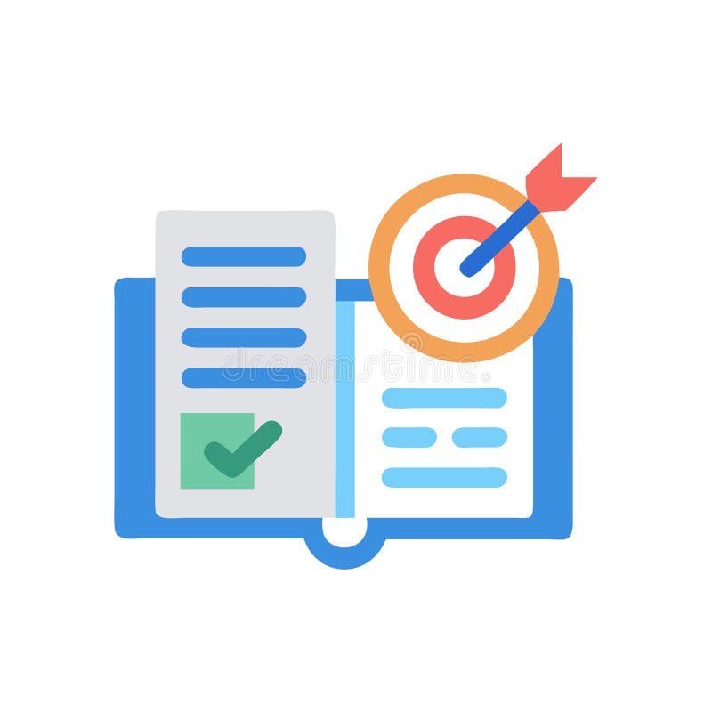 Icon for Educational Study Goals Stock Vector - Illustration of ...
