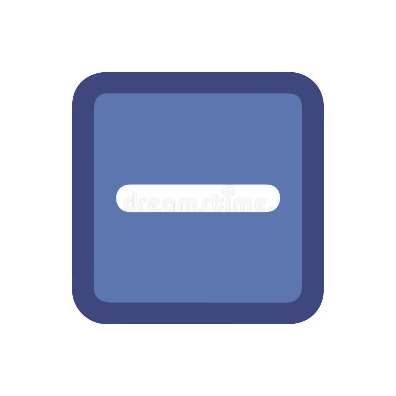 Icon for Educational Subtraction Signs Stock Vector - Illustration of ...