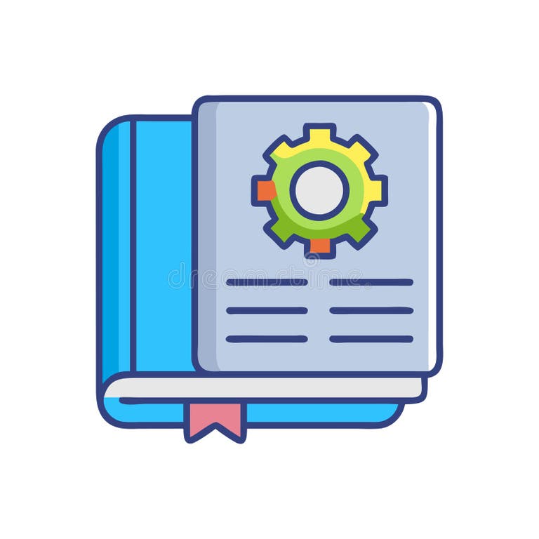 Icon for Educational Training Manuals Stock Vector - Illustration of ...