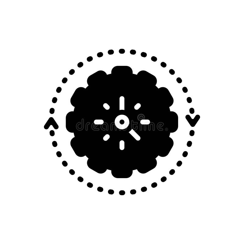 Black Solid Icon for Effectiveness, Productivity and Efficiency Stock ...