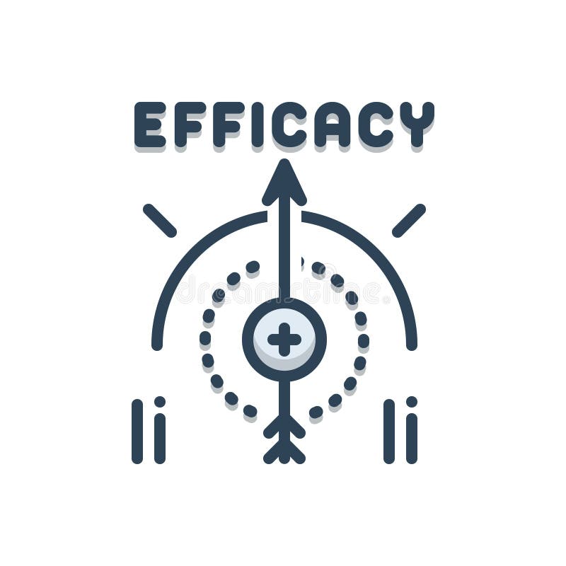 Color Illustration Icon for Efficacy, Impact and Influence Stock ...