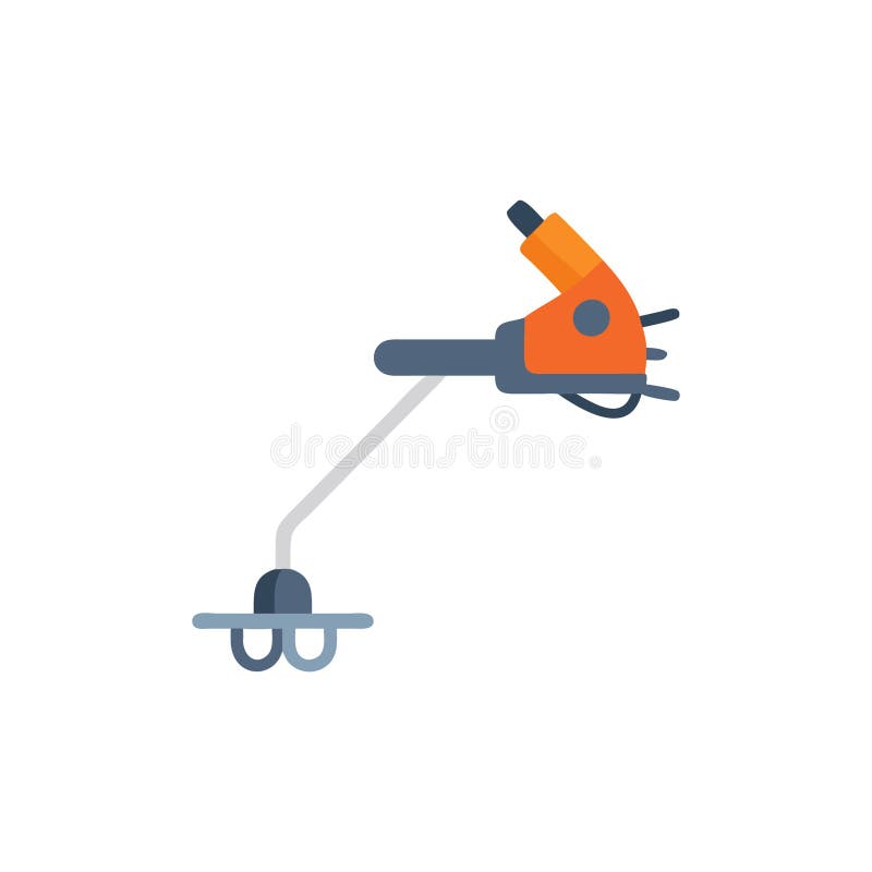 Icon of Electric String Trimmer for Lawn Care Stock Illustration ...