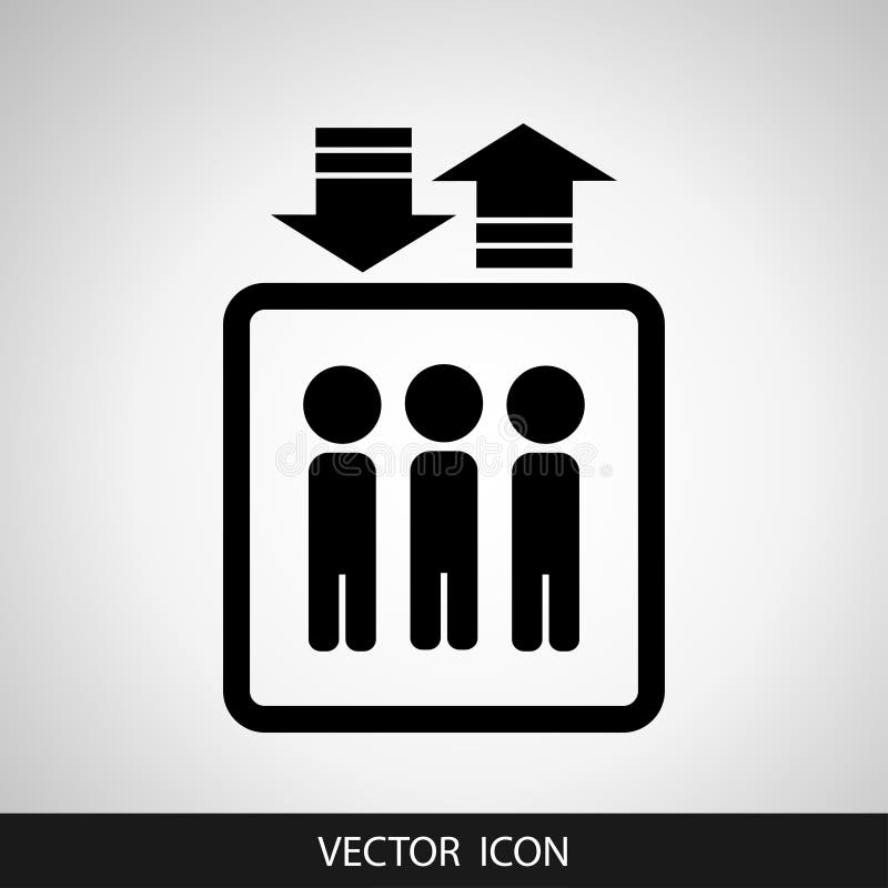 Do Not Use Elevator Sign. Do Not Use Lift, Prohibition Sign with Up and ...