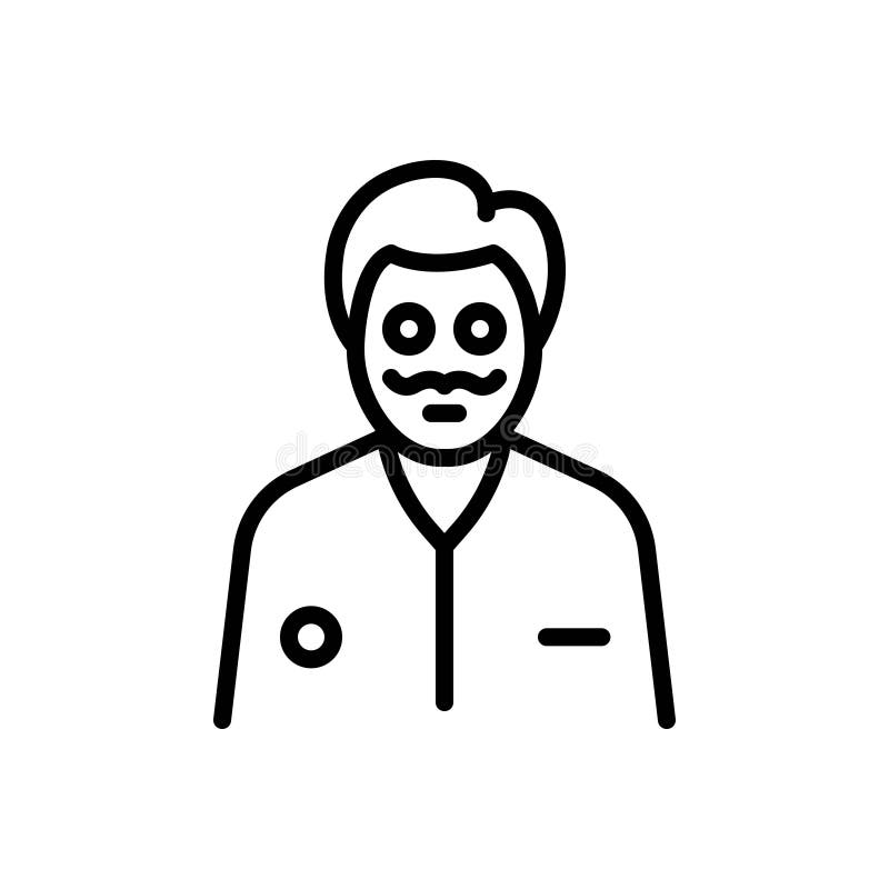 Black Line Icon for Elite, Aristocracy and Society Stock Vector ...