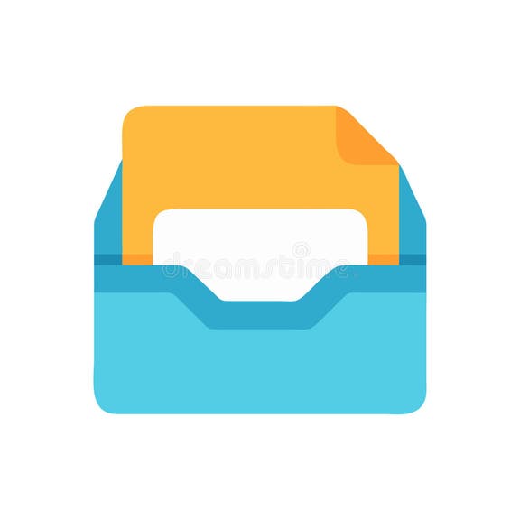 Icon for Email Inbox Folders Stock Vector - Illustration of icon ...